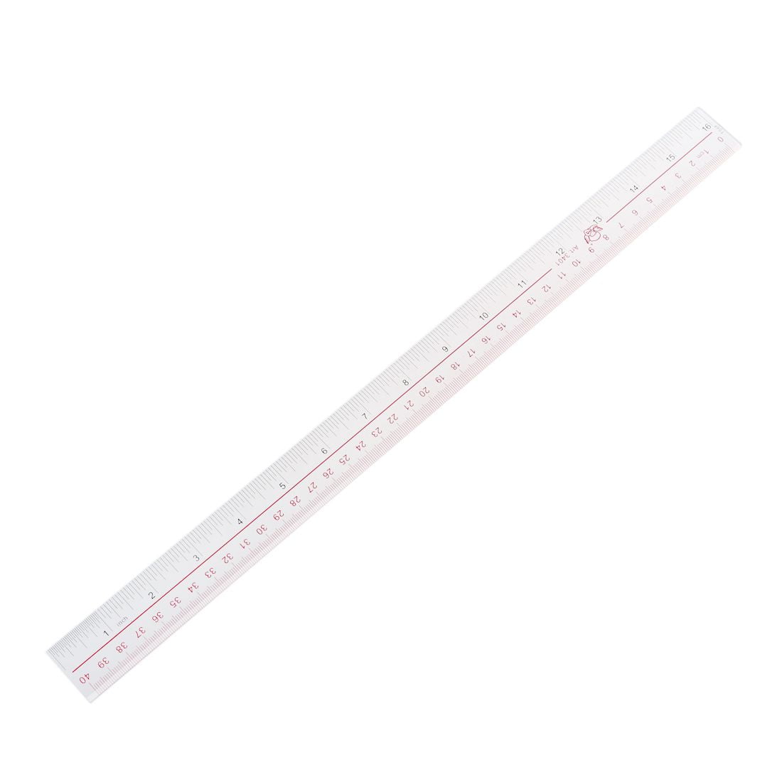 HOT! 40cm 16 Inches Length Measure Clear Plastic Straight Edge Ruler ...