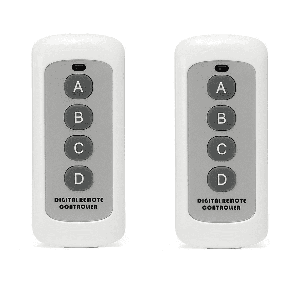 HOT 433MHZ Wireless RF Remote Control White 4-Button EV1527 Learning ...