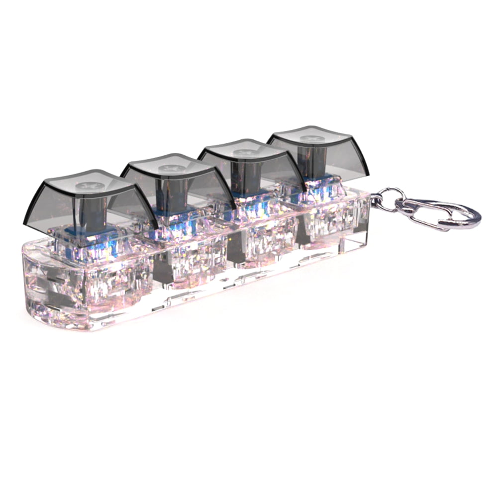 HOT 4Keys Keyboard Keycaps Fidget Toy Stress Relief Diy Caps Finger ...