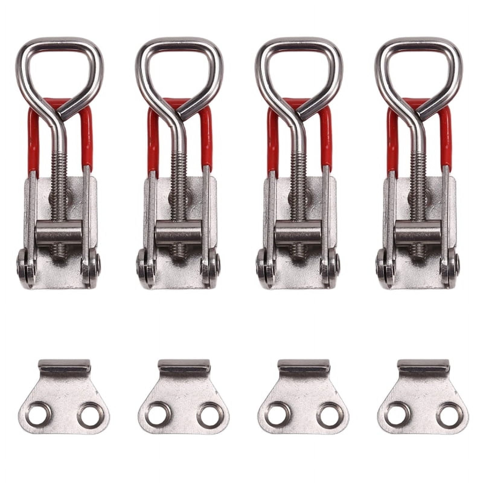 HOT 4PCS Adjustable Toolbox Case Metal Toggle Latch Catch Clasp Quick ...