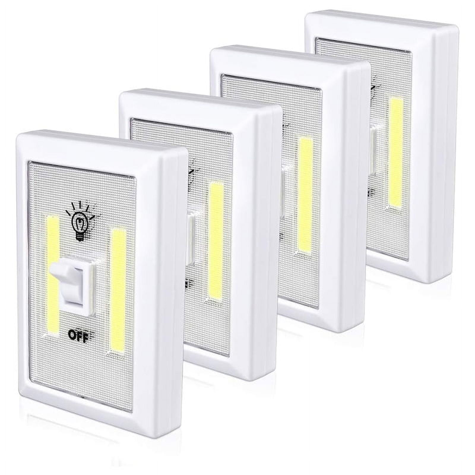 4pack Closet Light, Battery Operated Tap Super Bright Switch Light,Wall ...