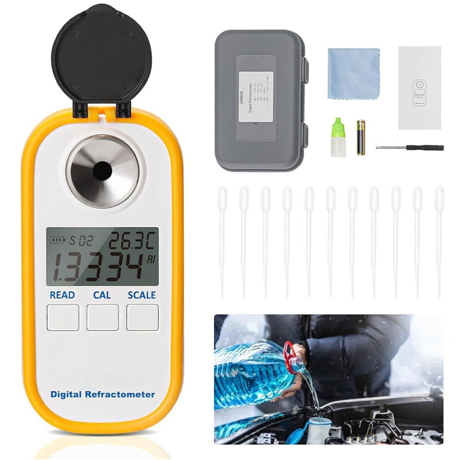HOT 5 in 1 Urea DEF Tester Coolant Refractometer,Digital for Automotive ...