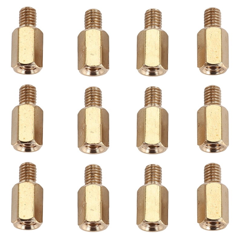 HOT 50 Pcs PC PCB Motherboard Brass Standoff Hexagonal Spacer M3 7+4mm ...