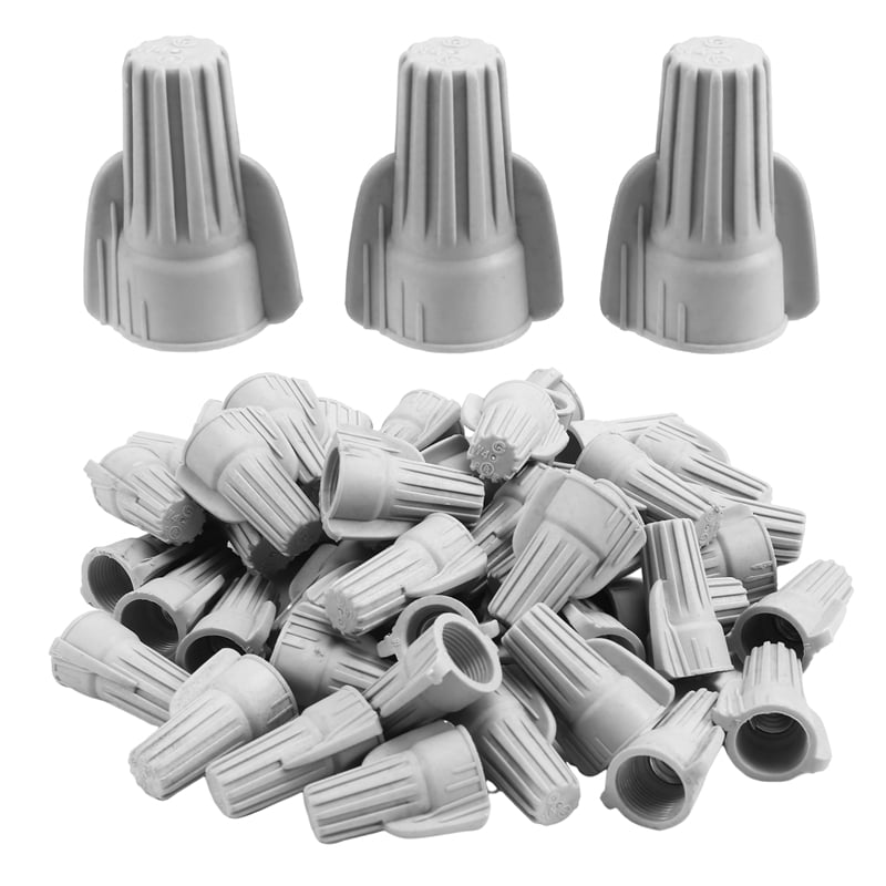 HOT 50Pcs Quick Connector Spring Cap Crimping Terminal Insulated ...