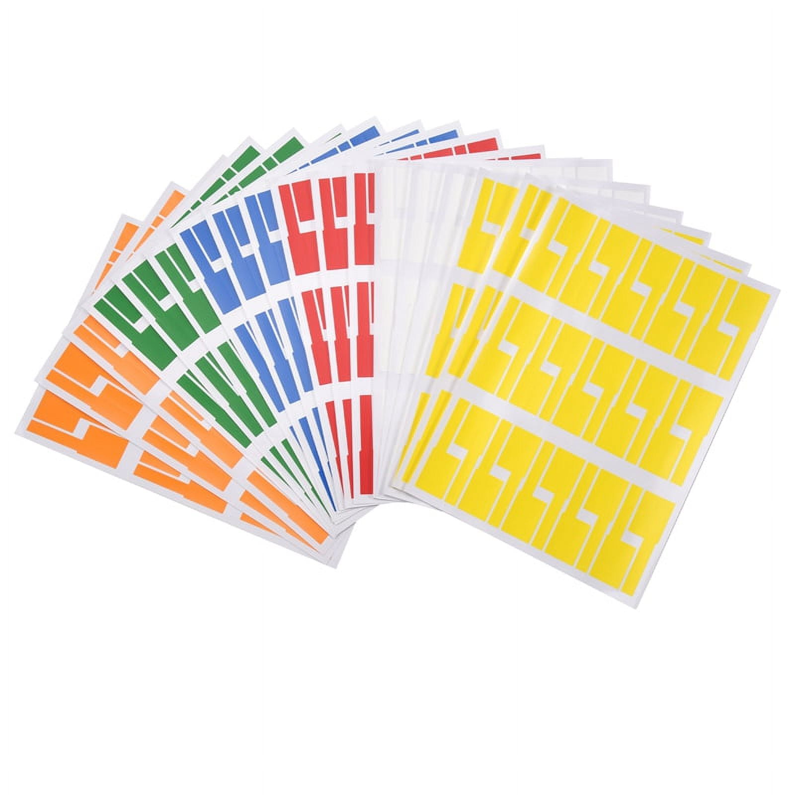 HOT 540Pcs/18 Sheets Cable Labels Tags Markers Self Adhesive Waterproof ...