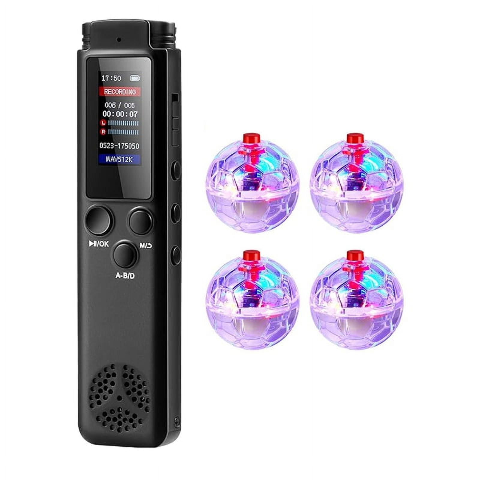 HOT 5Piece Kit 64 GB Digital Voice Recorder with 4 LED Cat Ball Motion ...