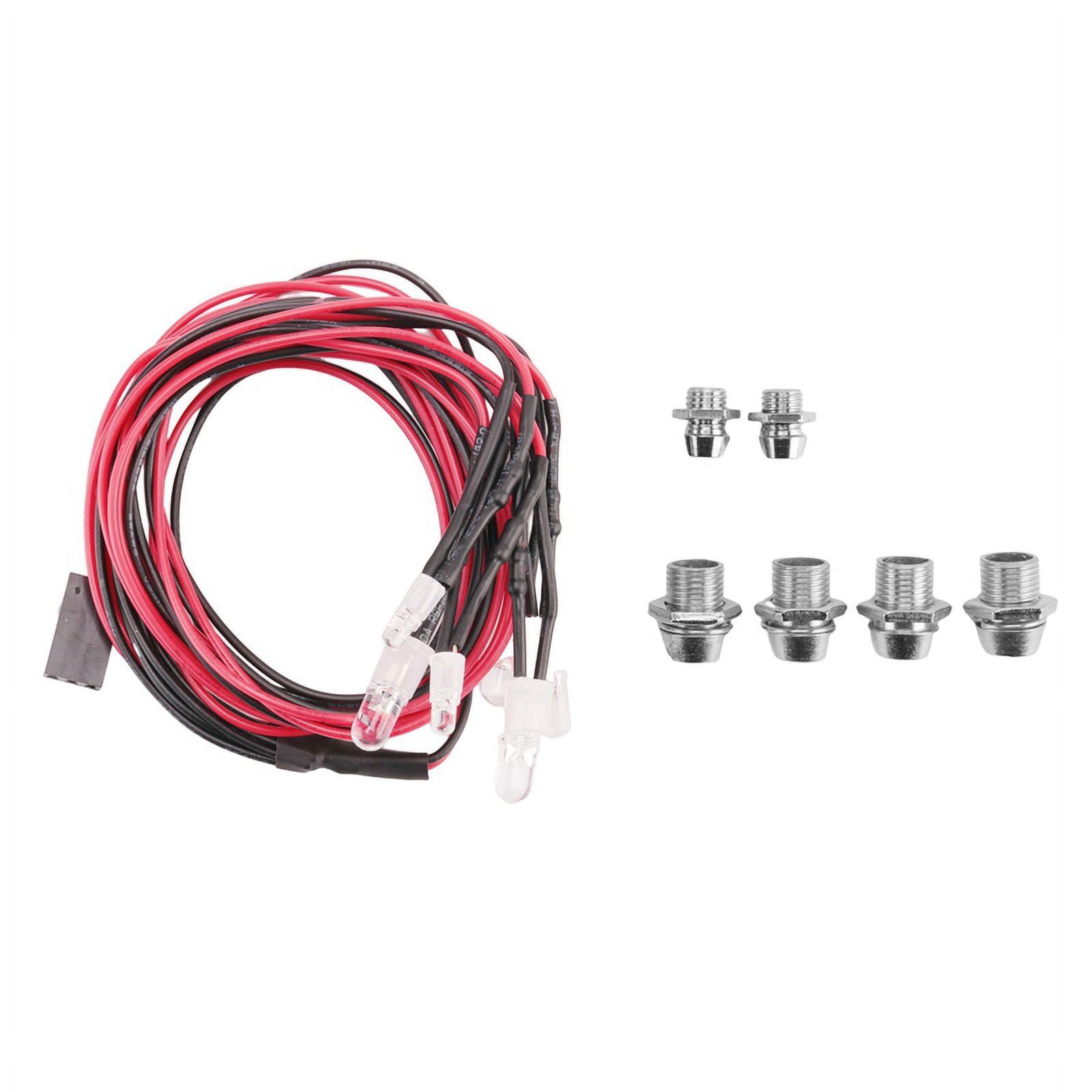 HOT! 6 LED Light Kit 2 White Red Blue for 1/10 1/8 SCX10 D90 RC Car - Walmart.com