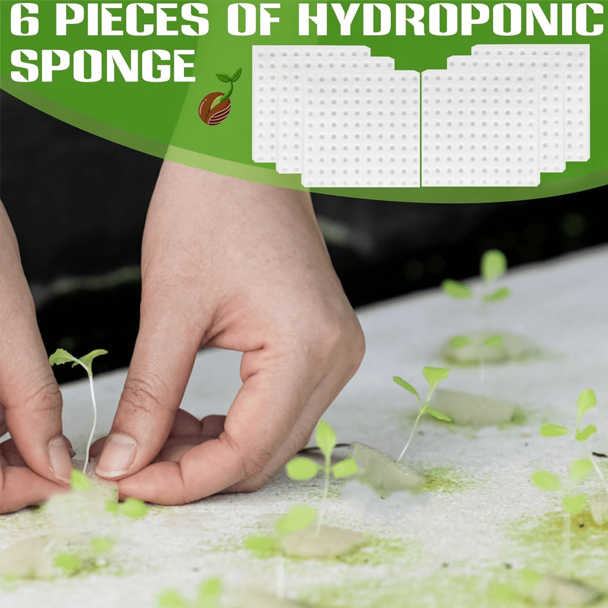 HOT! 600 Pcs Sponge Squares for Hydroponics, Hydroponic Planting Tool ...