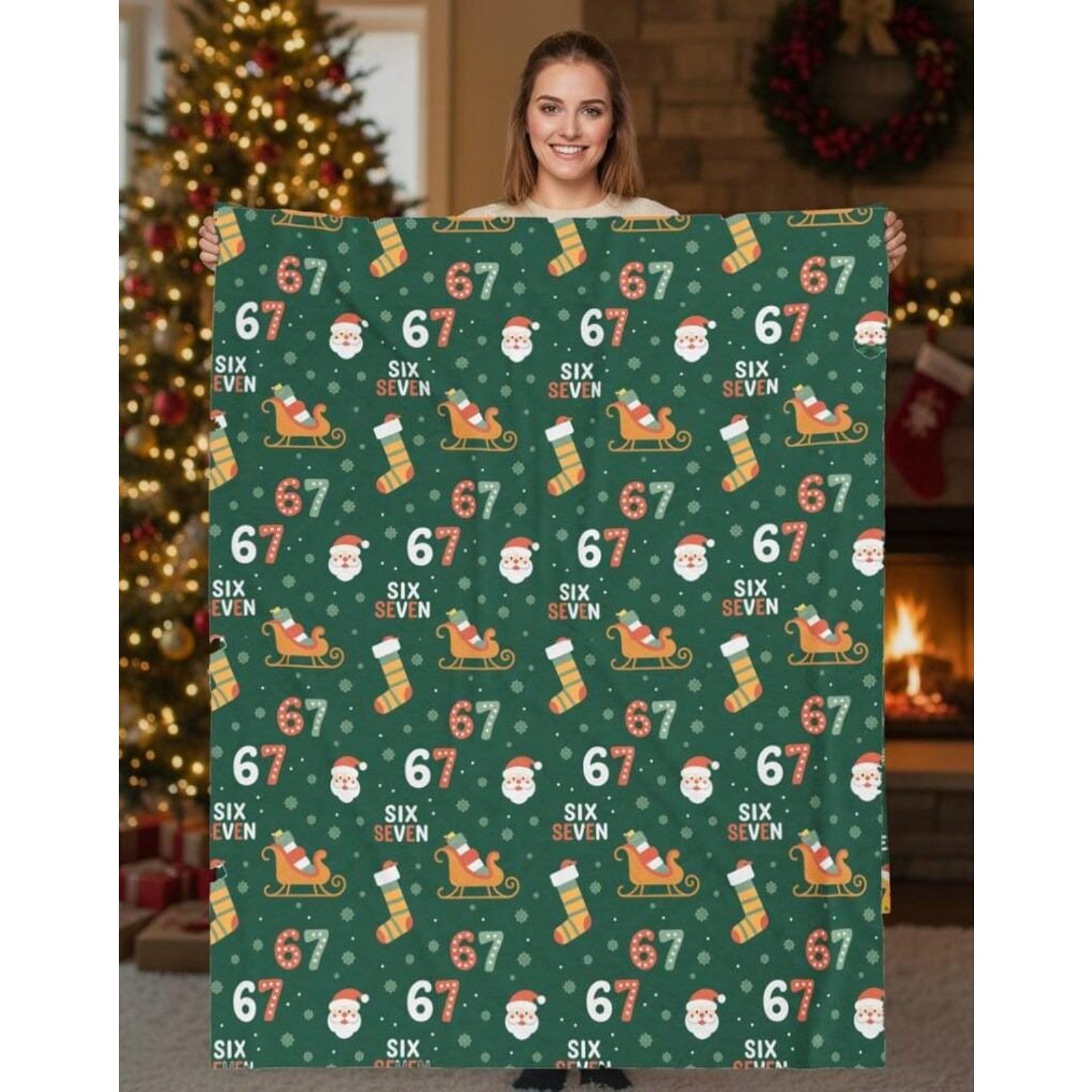 HOT 67 Blanket, Six Seven Blanket, Gag Gift, 6-7 Meme Gift, 6-7 Blanket ...