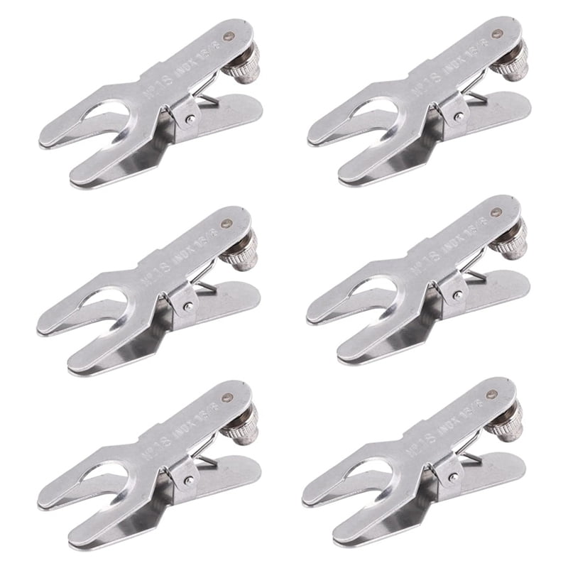 HOT 6PCS Lab Clamp, Stainless Steel Pinch Clamp Beaker Holder Flask ...