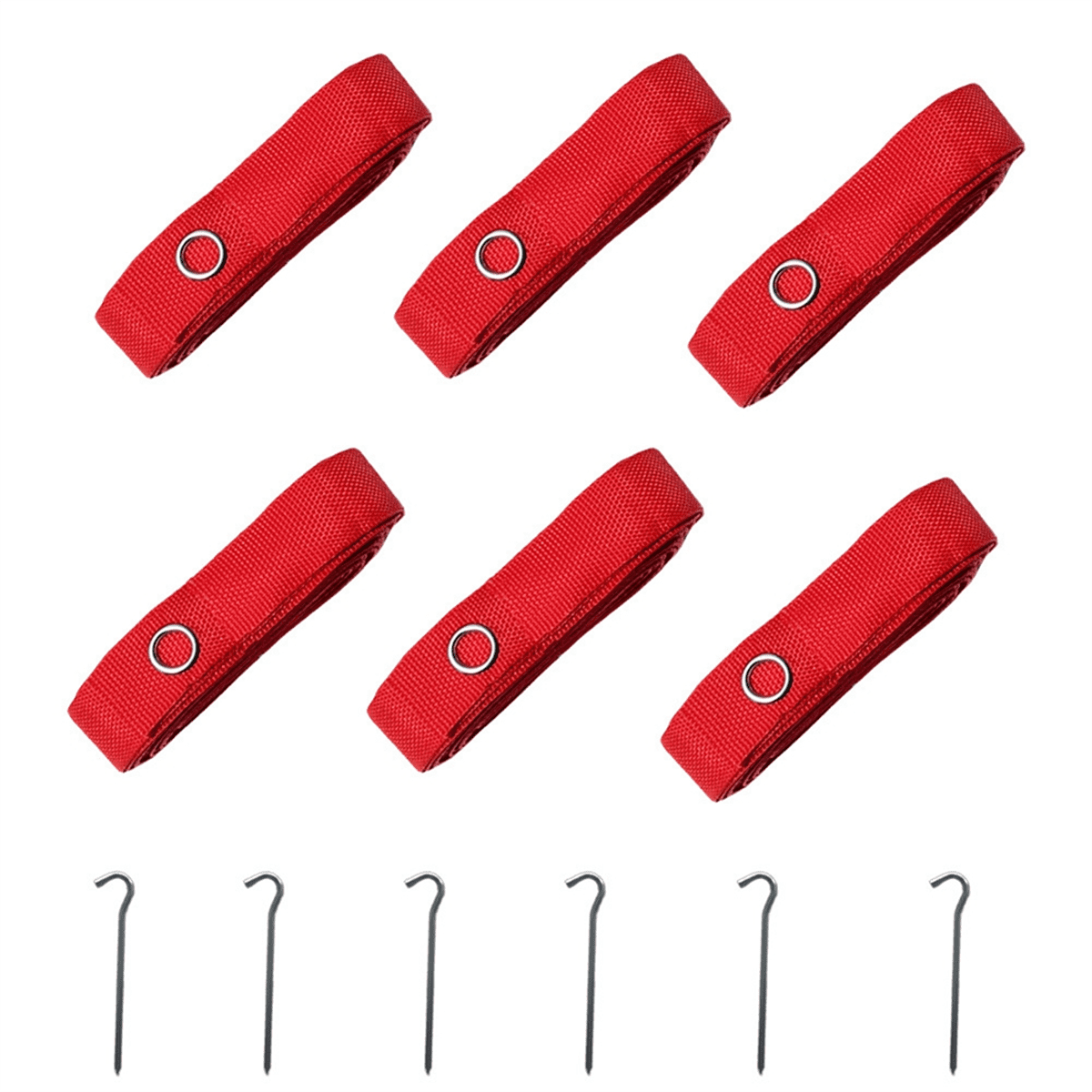 HOT 6pcs Beach Volleyball Lines Equipment Portable Red Marking Court ...