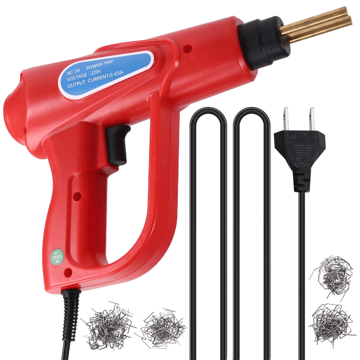 HOT! 70W Hot Stapler Plastic Welding Machine 4 Types Staples Repairing ...