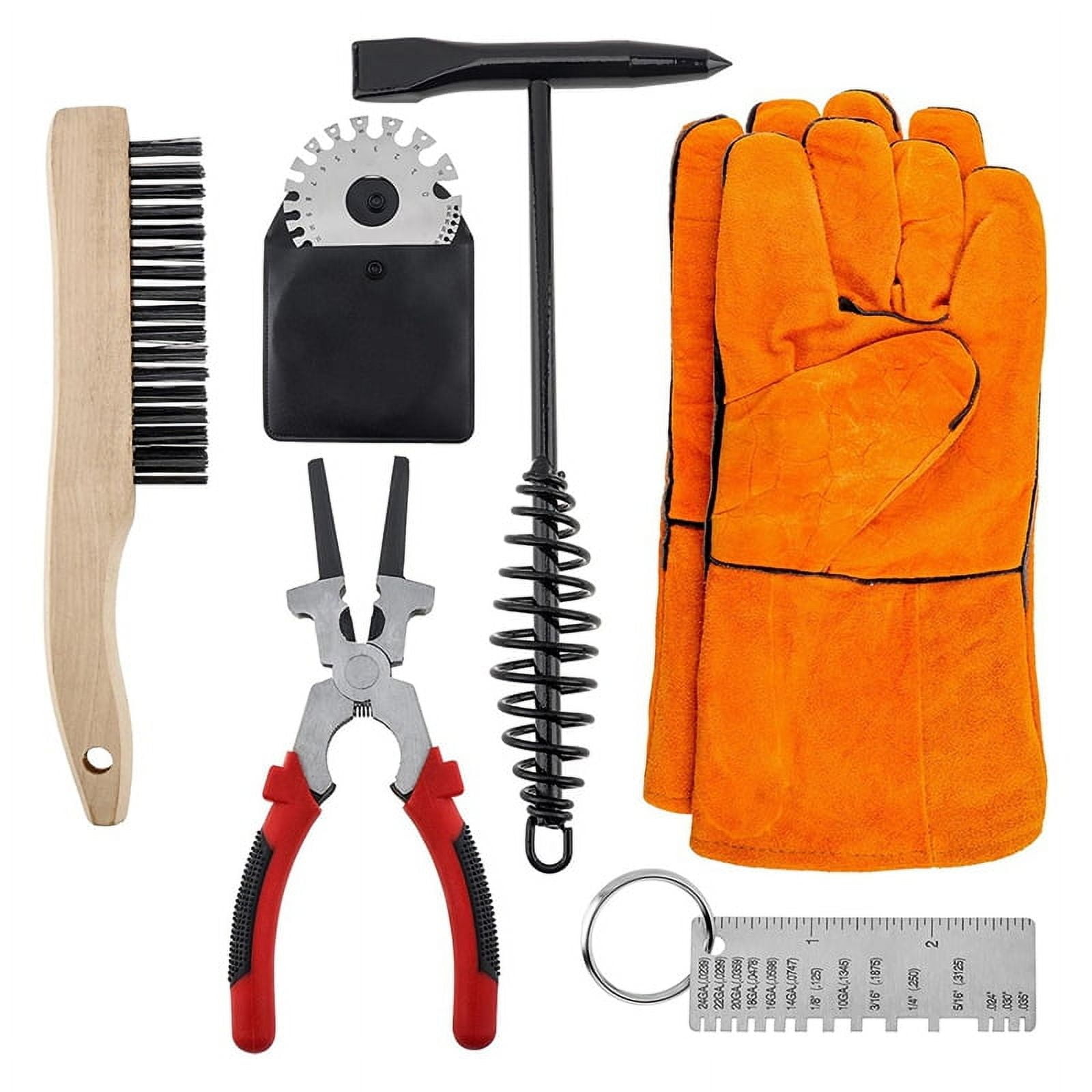 HOT 7Pcs Scratch Wire Brush Welding Hammers Slag Removal Tool, Tool Set ...