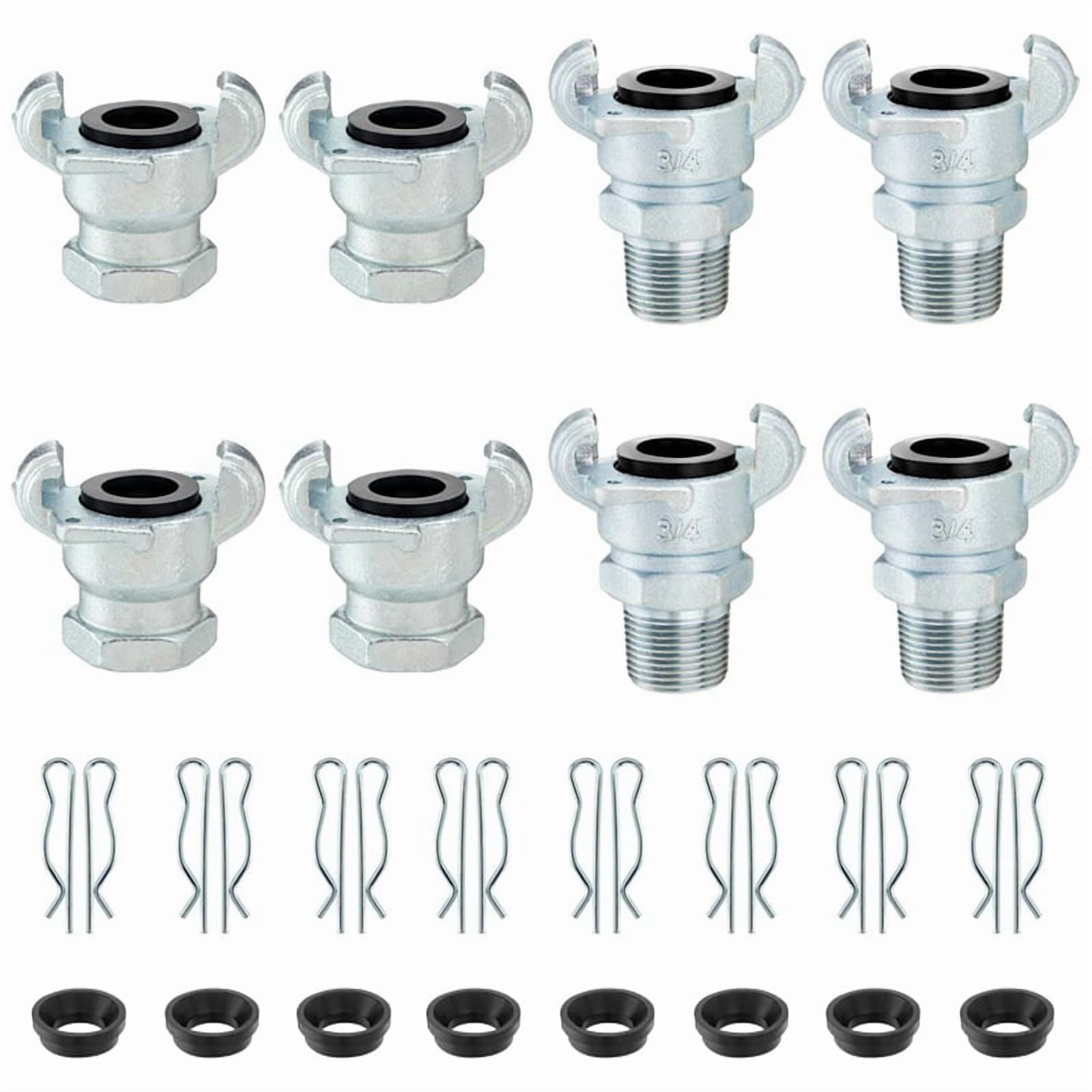 HOT 8PCS 3/4inch NPT Air Hose Fitting, Universal Coupling Chicago ...