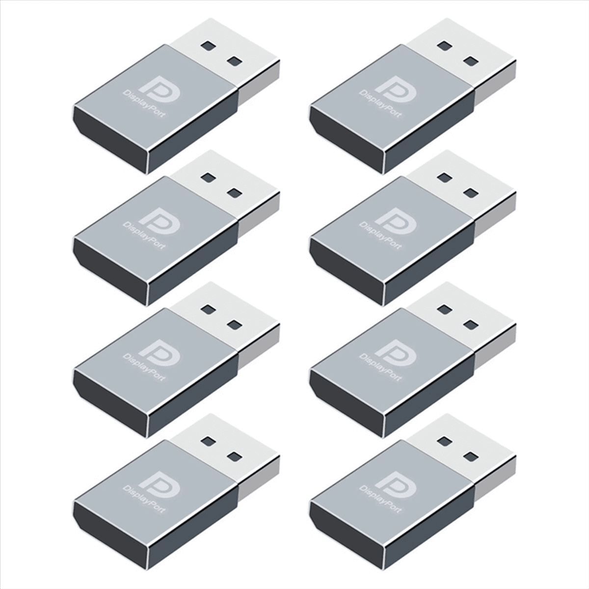 HOT 8Pcs 4K DP Displayport Dummy Plug Virtual Display Adapter EDID ...