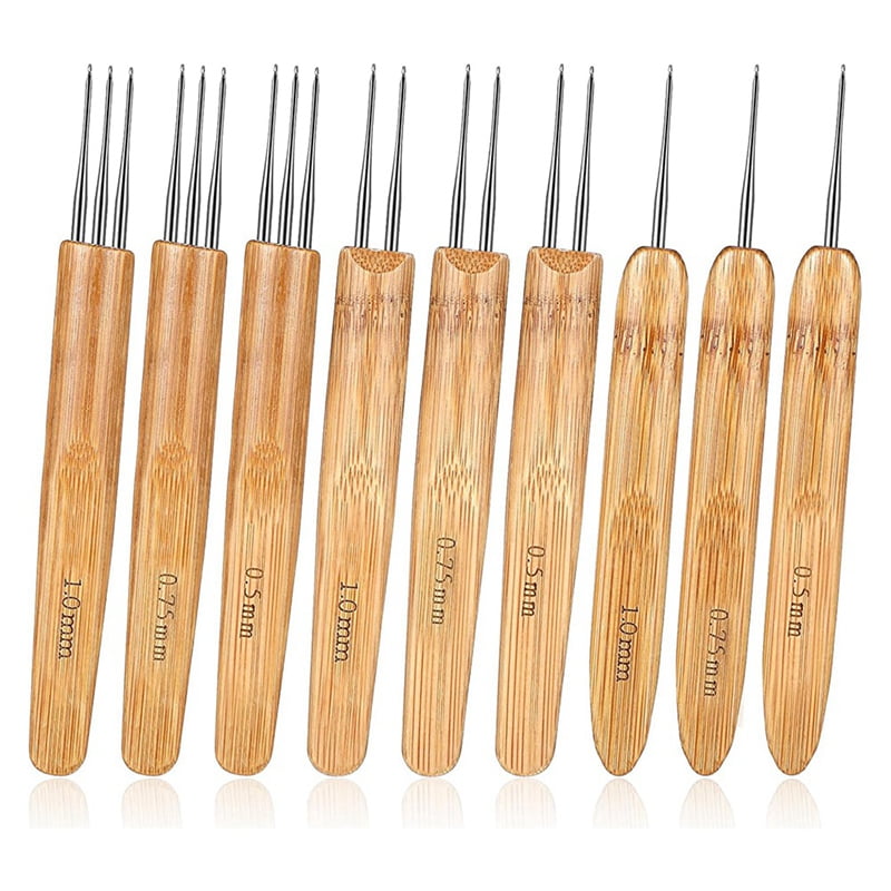 HOT! 9Pcs Dreadlock Crochet Hook for Hair Loc Needle Dreads Tool Braid ...