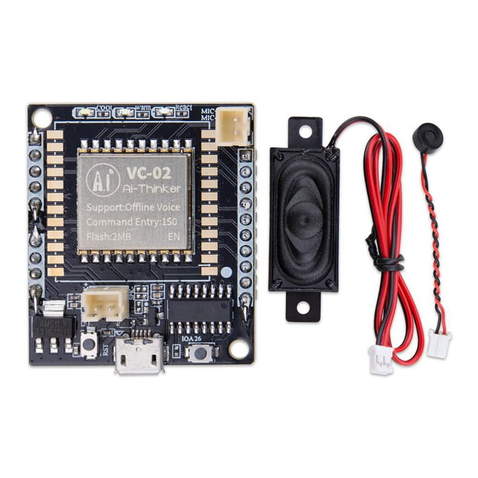 HOT AI Voice Recognition Module Kit Intelligent Offline Sound Control Development Board with 2MB ...