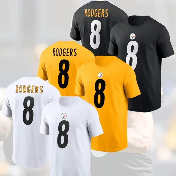 HOT ! Aaron Rodgers #8 Pittsburgh Football Team Player Name & Number ...