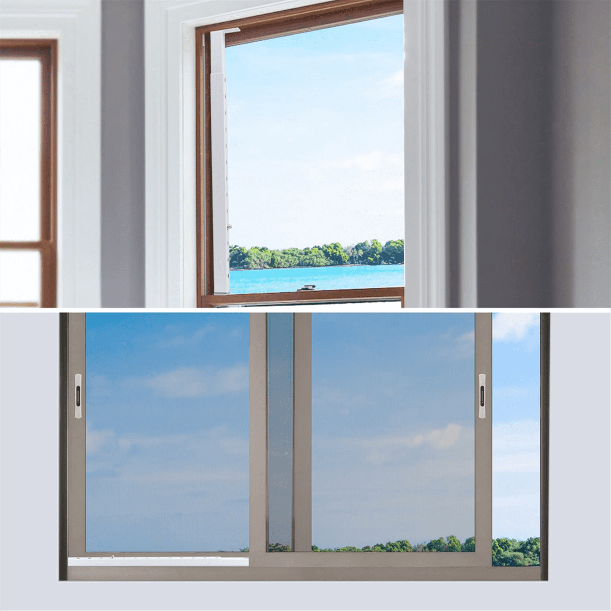 HOT! Adjustable Window Security Bars (Steel),Window Locks Inside for ...