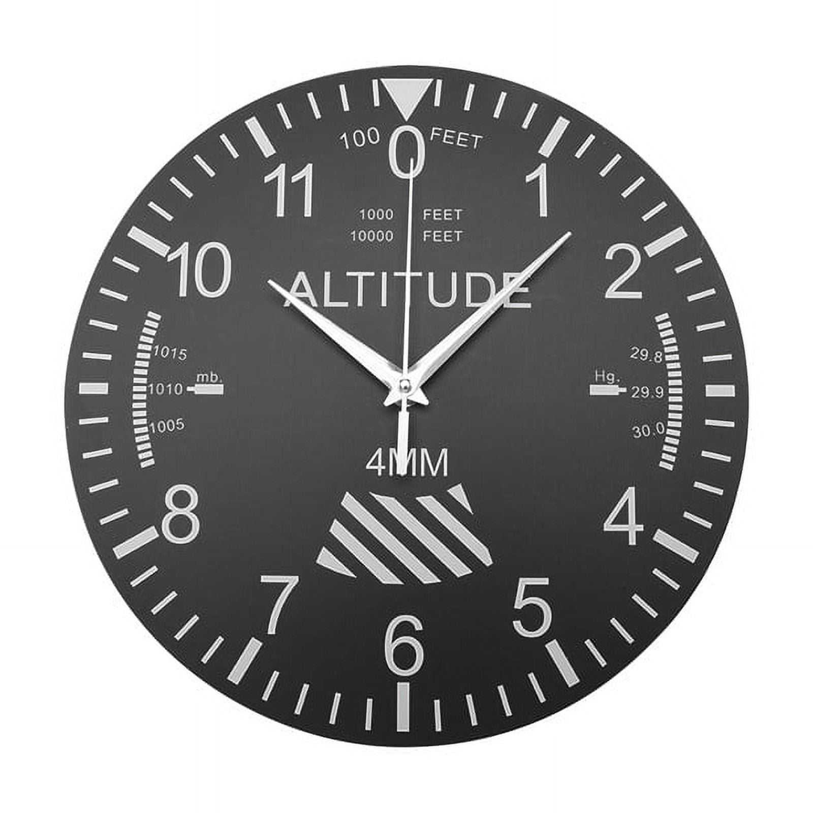 HOT! Altimeter Wall Clock Tracking Pilot Air Plane Altitude Measurement ...