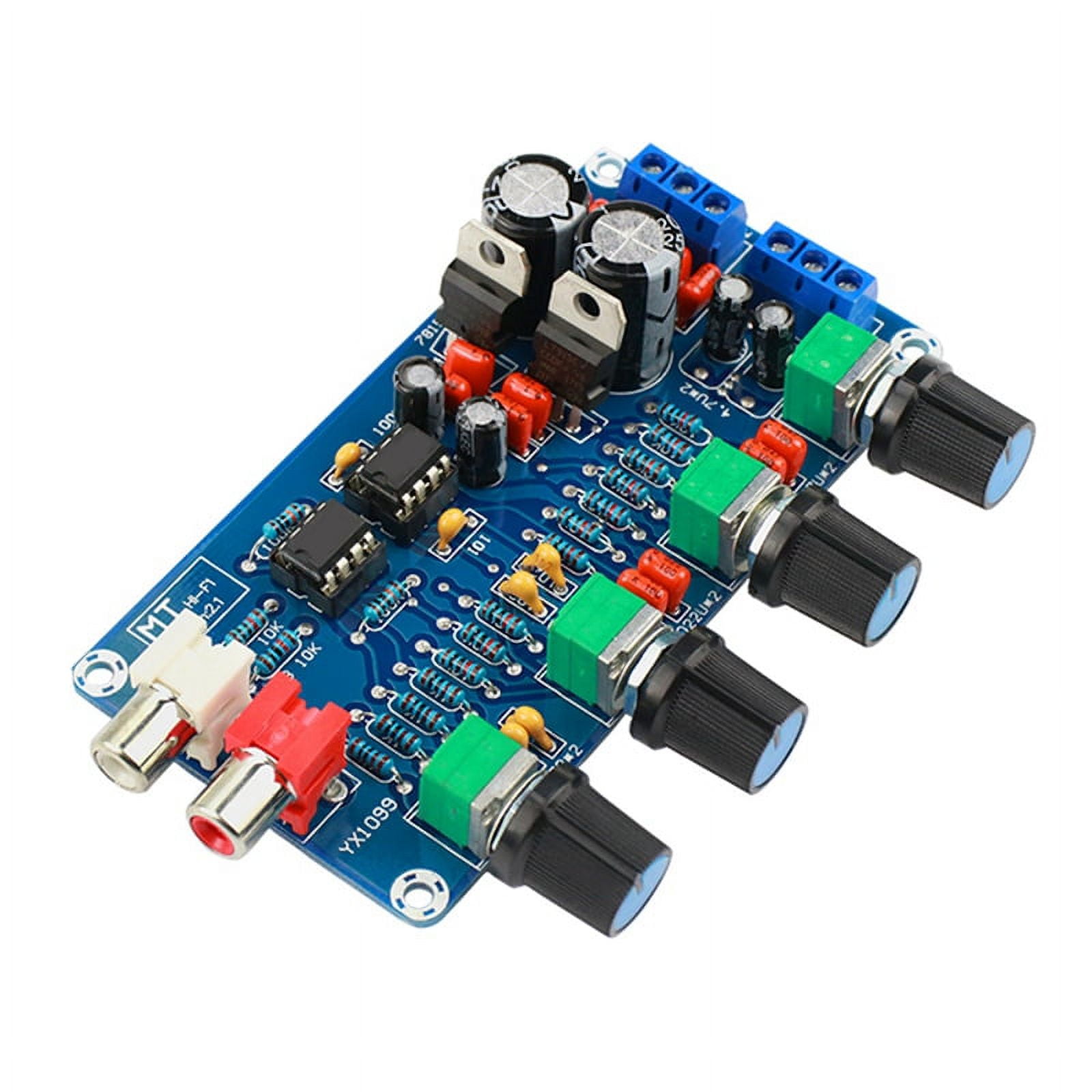 HOT! Amplifier NE5532 Preamp Preamplifier Volume Tone Control Finished Board Treble Midrange ...