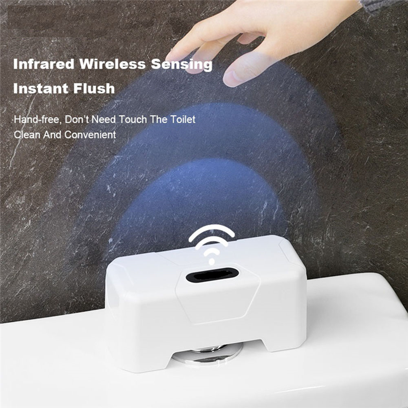 HOT! Automatic Toilet Flush Button Flusher ExternalInfrared Smart ...
