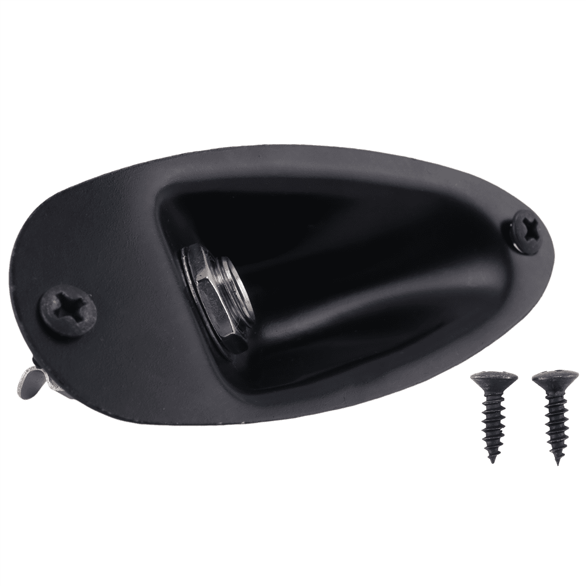 HOT Black Boat Style 1/4inch Guitar Pickup Output Input Jack Plug ...