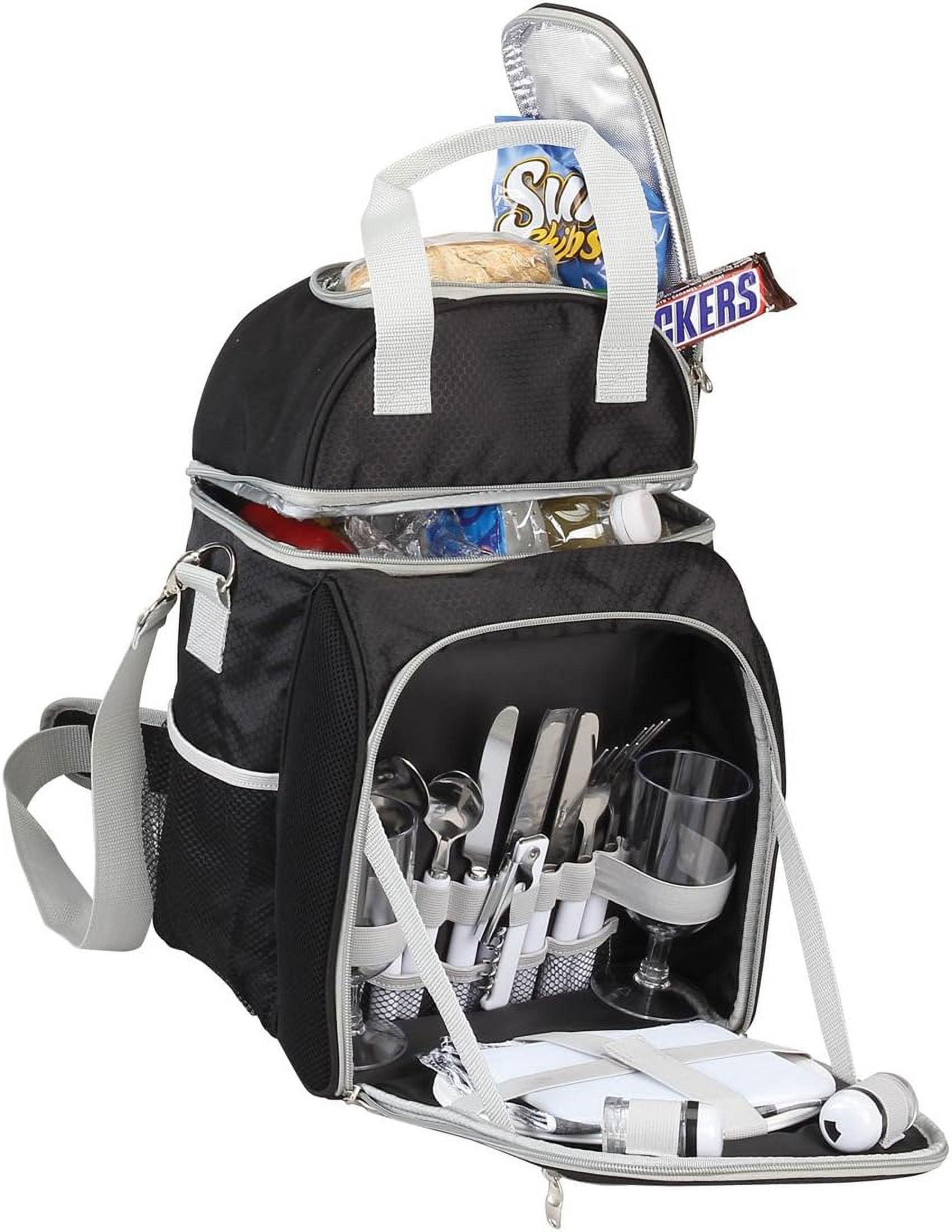 HOT & COLD PICNIC SET 12-PACK COOLER - BLACK - Walmart.com