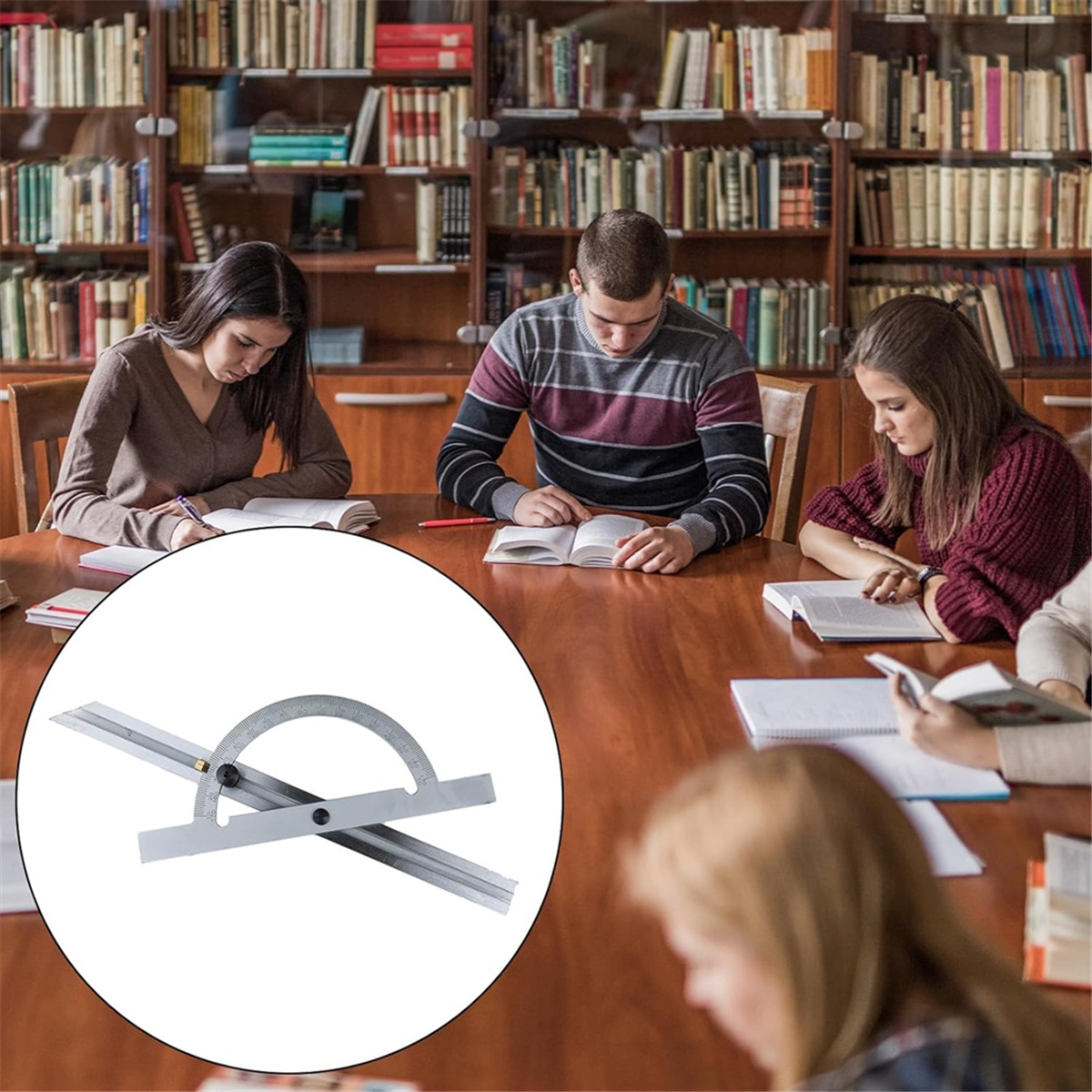 HOT! Carbon Steel Protractor 10-170 Degrees Ruler Adjustable Angles ...