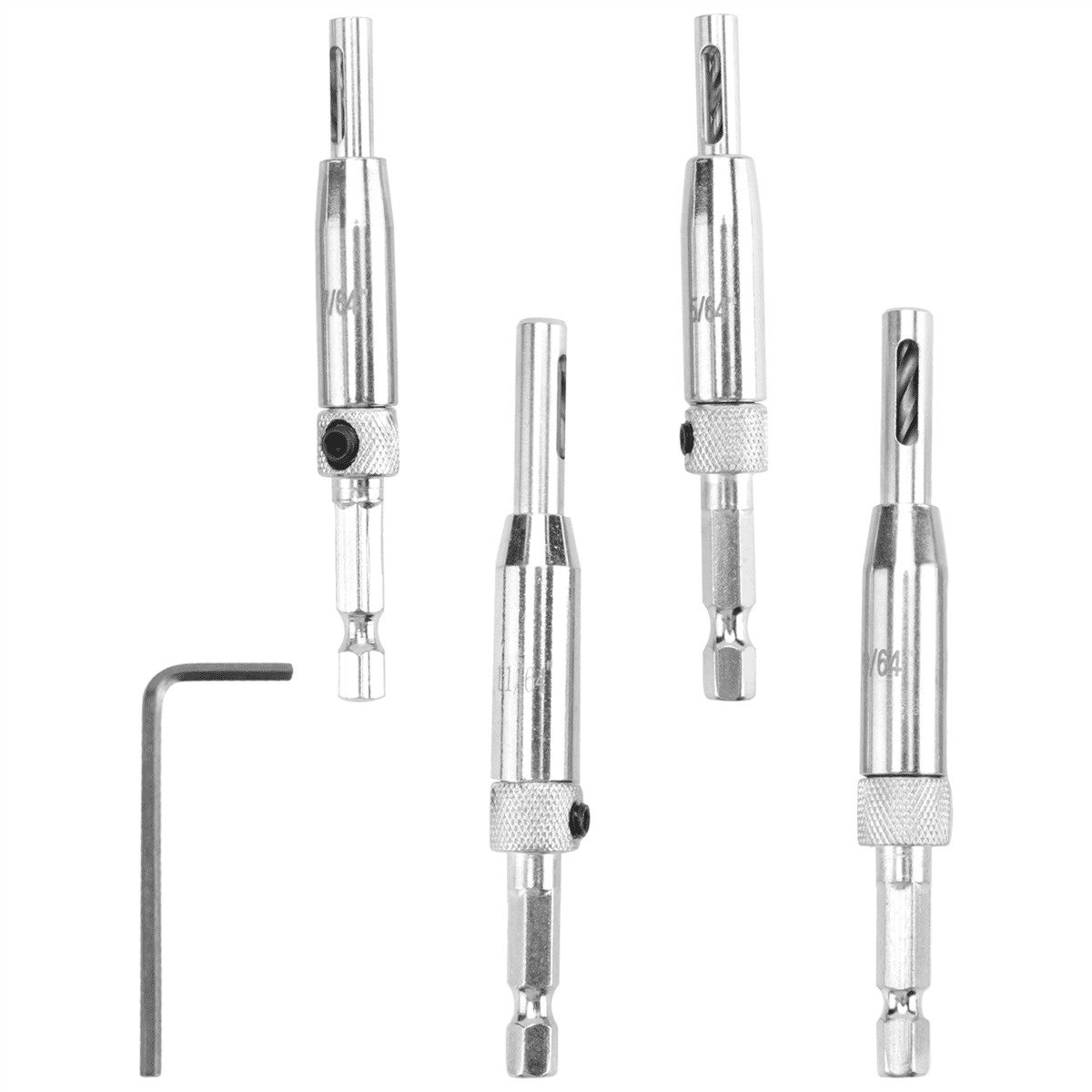 HOT! Center Drill Bit Set 5 PCS Self Centering Hinge Core for ...