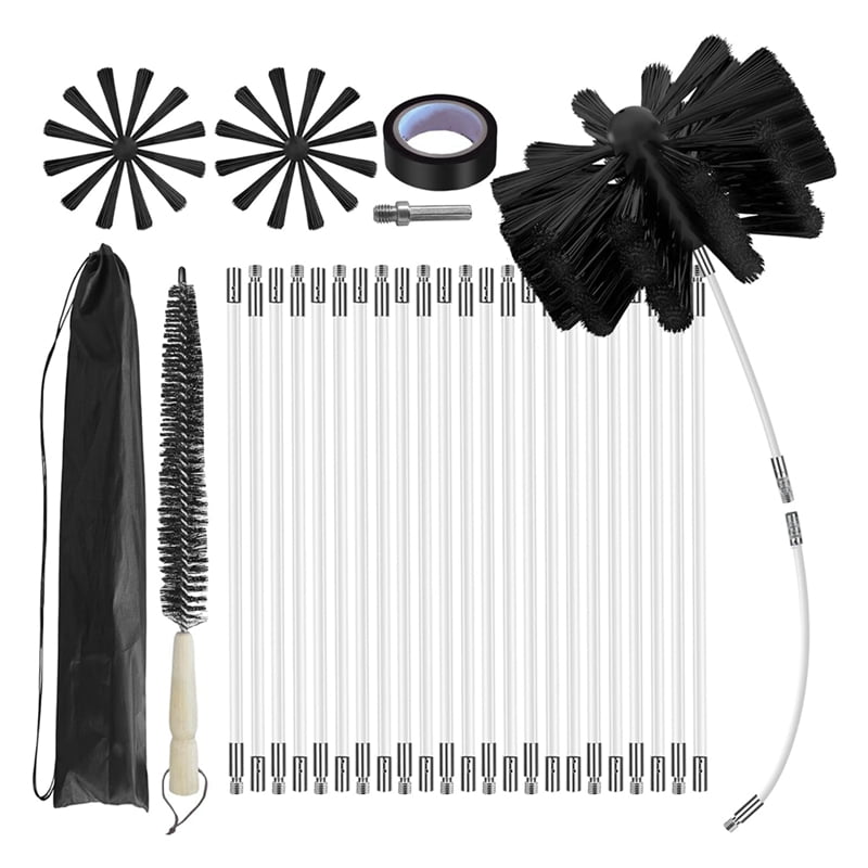 HOT Chimney Sweep Kits, Dryer Vent Cleaning Sweeps and Duct Brush ...