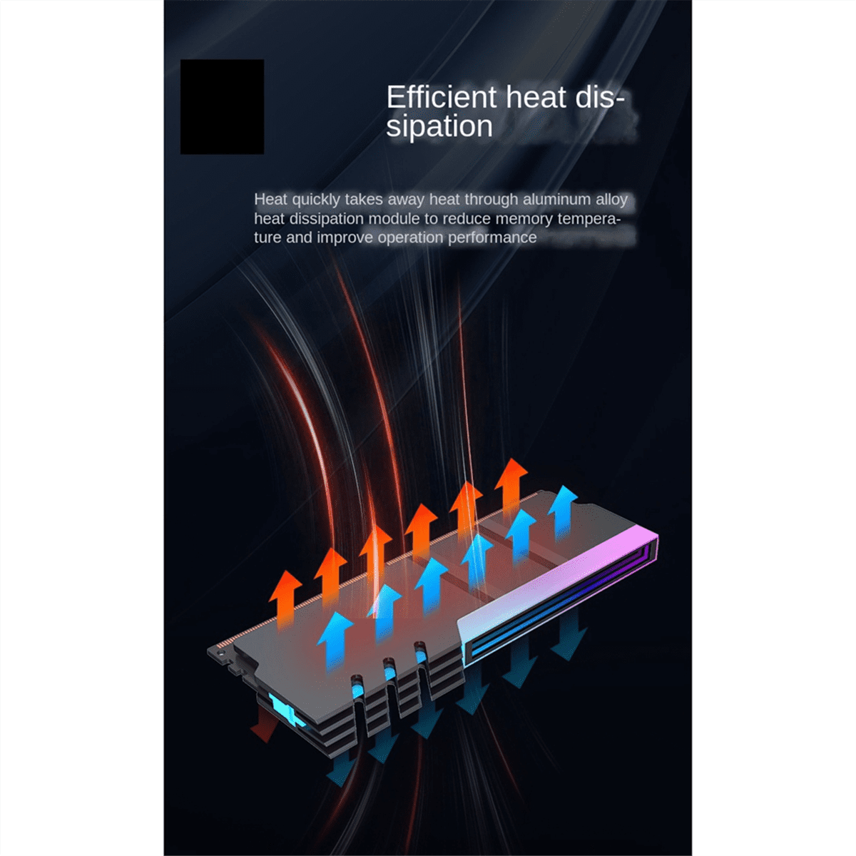 HOT! Computer DDR4 DDR5 5V ARGB Sync Memory Radiator PC RGB Colorful RAM Heatsink Cooler Cooling ...