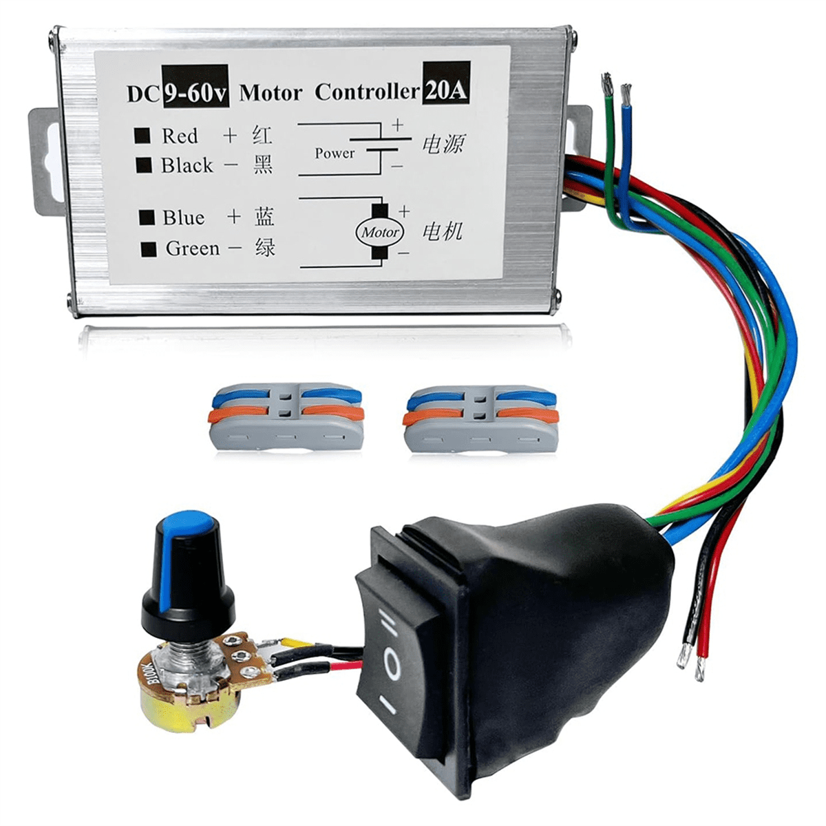 HOT DC Motor Speed Controller,DC 12V 24V 36V 48V 60V Pulse Width ...