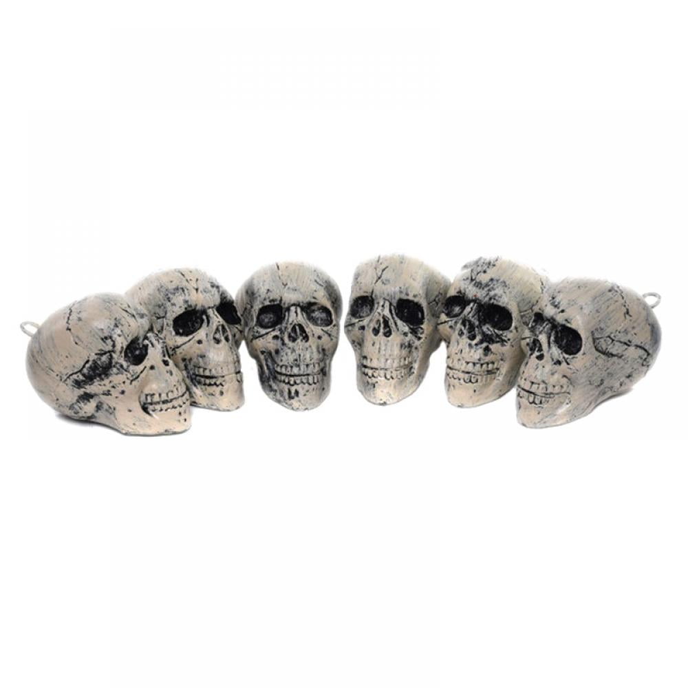 HOT DEALS 6 Pieces Halloween Skulls Realistic Looking Skulls Human ...