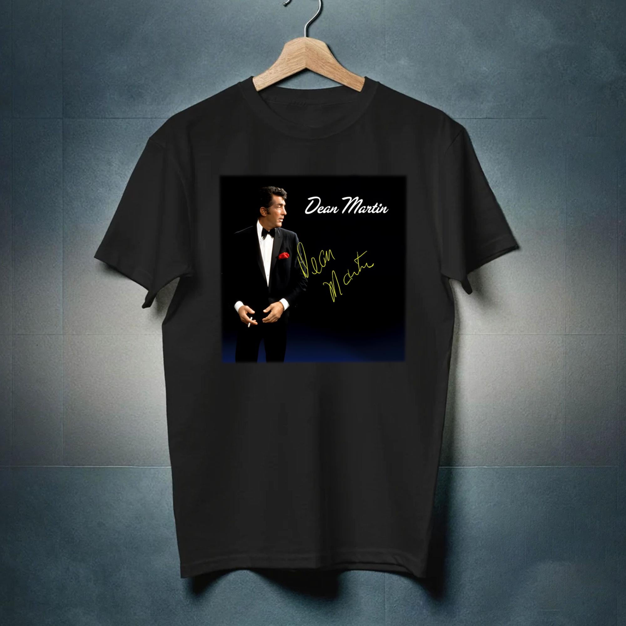 HOT Dean Martin Short Sleeve Black All size Cotton S-3XL Shirt TA324 ...