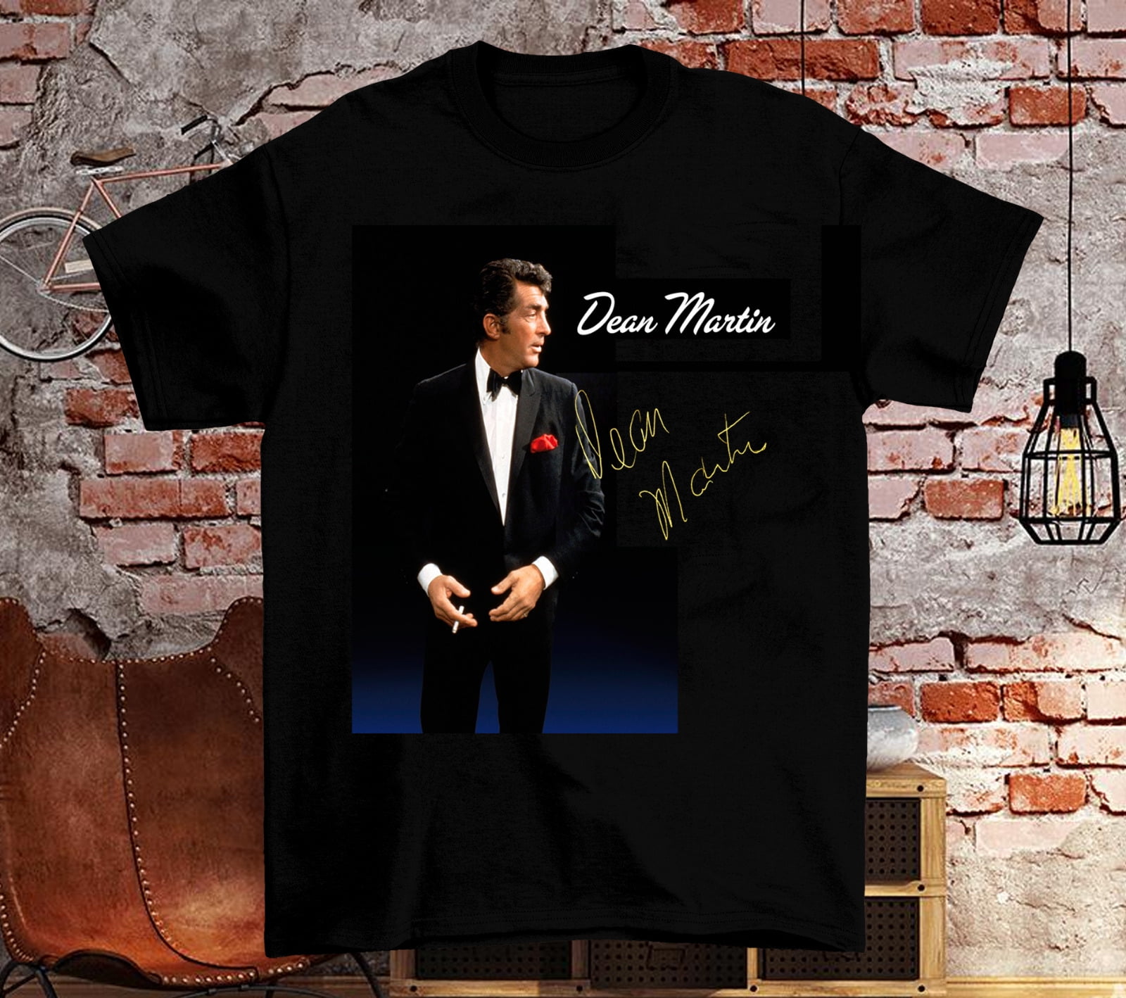 HOT Dean Martin Short Sleeve Black All size Cotton S-3XL Shirt TA324 ...