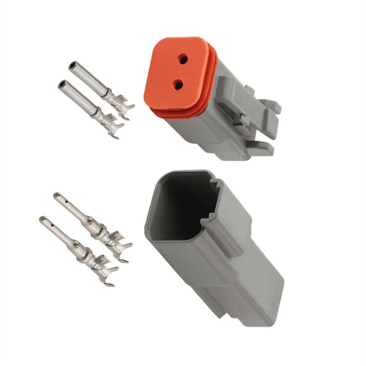 HOT! Deutsch DT 2-Pin Waterproof Electrical Connector,DT06-2S DT04-2P ...