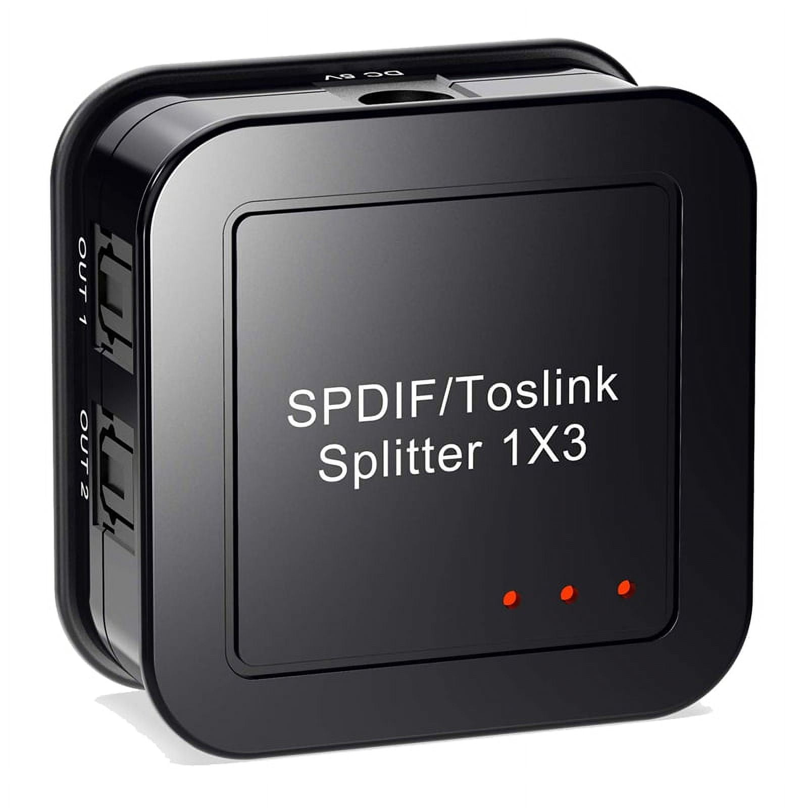Digital Optical Audio 1X3 Splitter,Digital SPDIF TOSLINK Optical Fiber ...