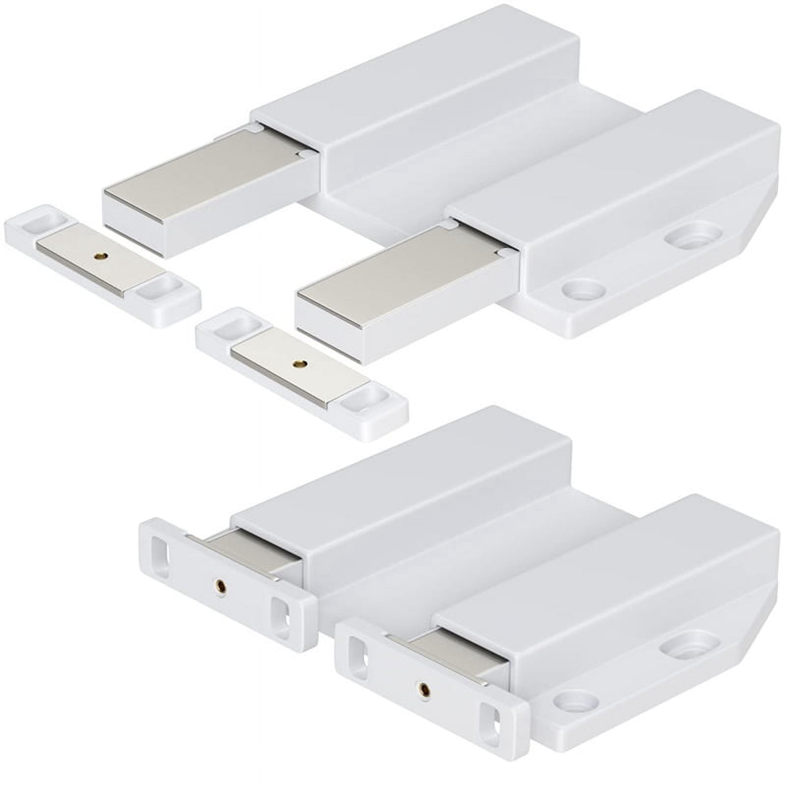 HOT Double Push to Open Cabinet Door Catches Heavy Duty 2 Pack Magnet ...