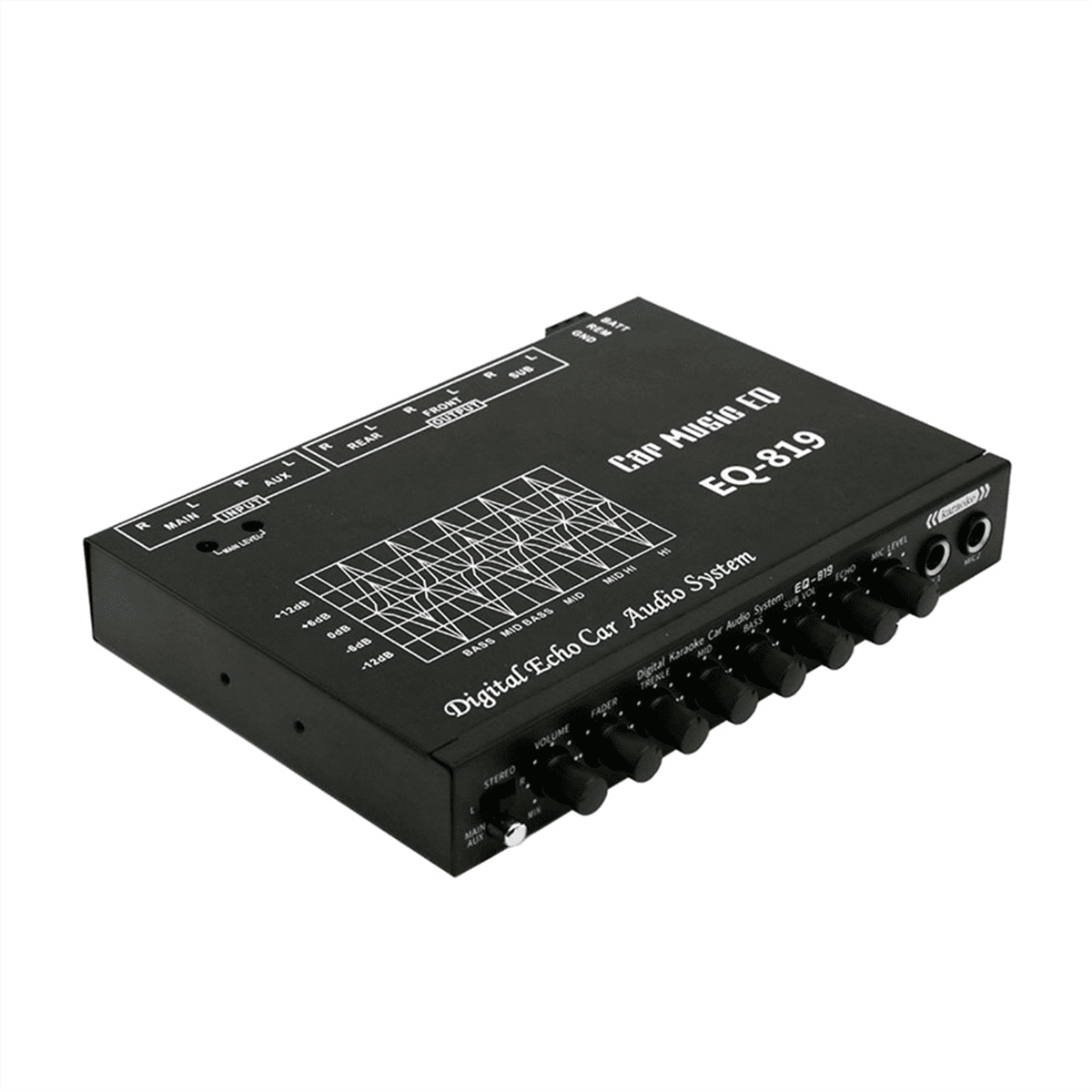 EQ-819 Car Equalizer Multifunctional Audio EQ Tuning Crossover ...
