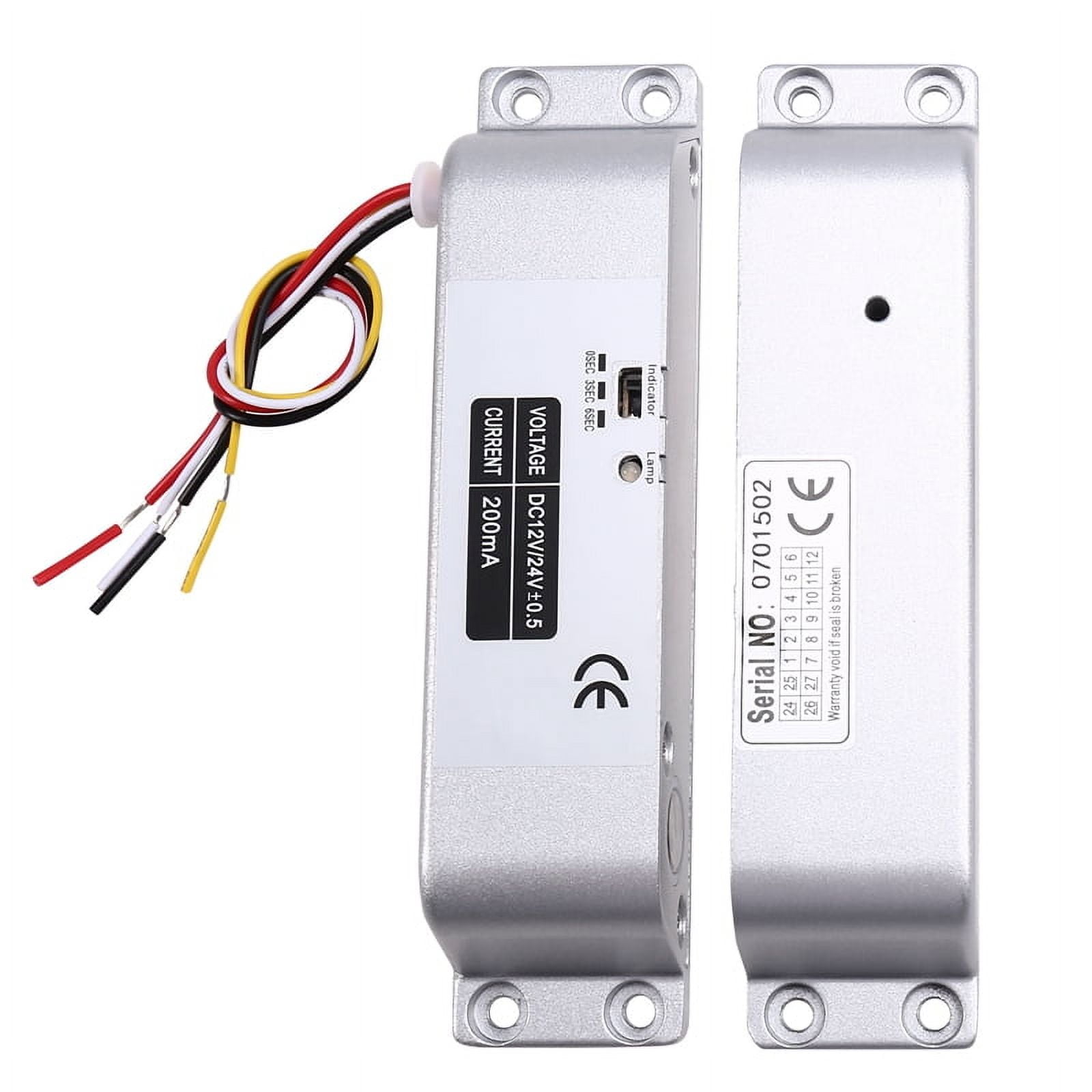 HOT! Electric Drop 4 Wires DC12V Electronic Mortise Locks Wooden Door ...