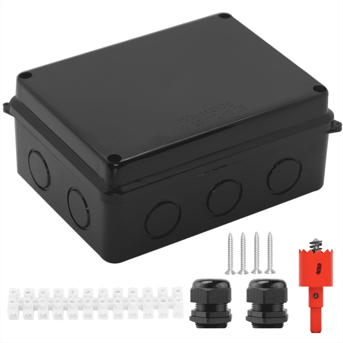 HOT Electrical Box, Outdoor Waterproof Box IP65 Junction with Reserved ...