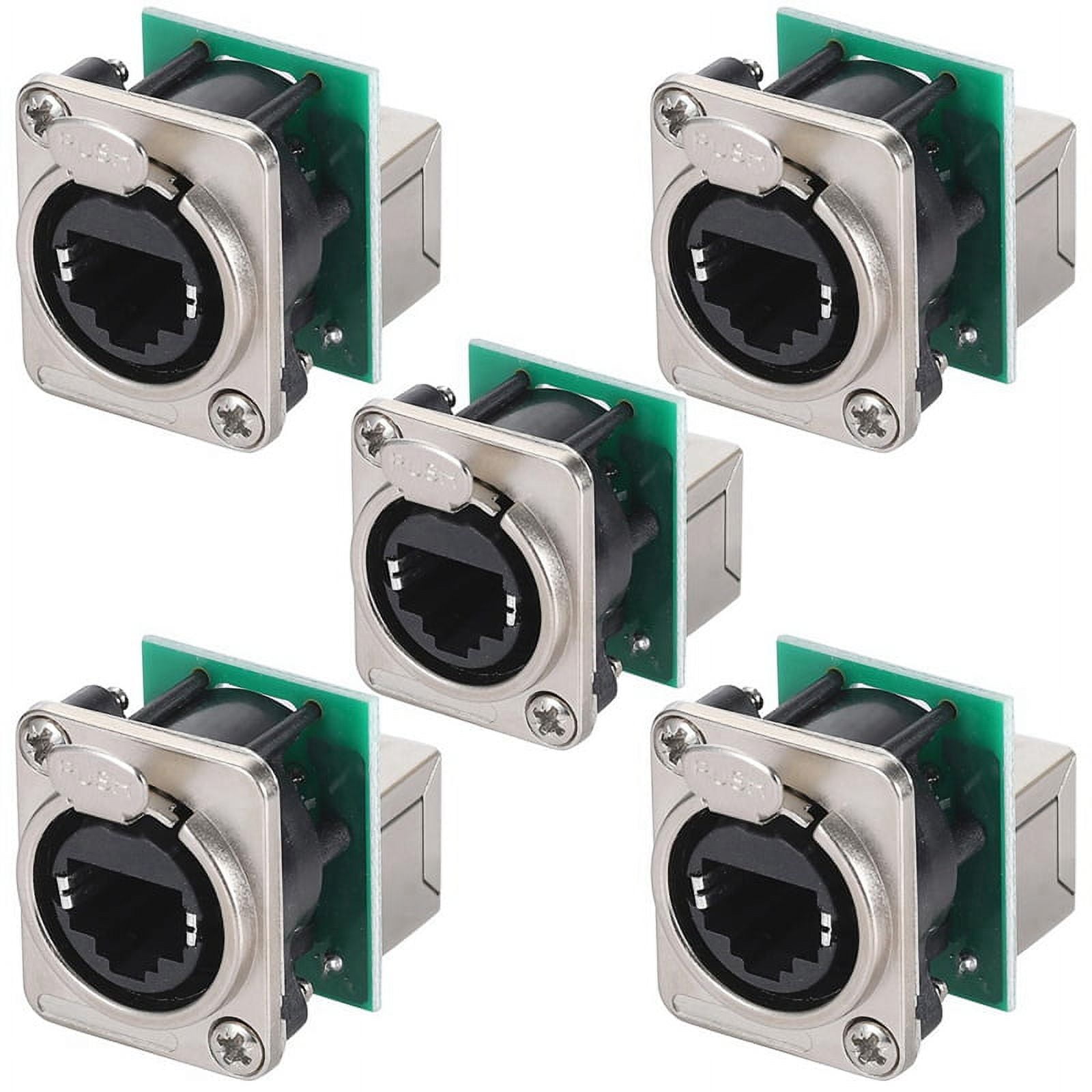 HOT Ethercon Rj45 Chassis Socket,D-N8FDP RJ45 Feed/Pass Panel Mount ...