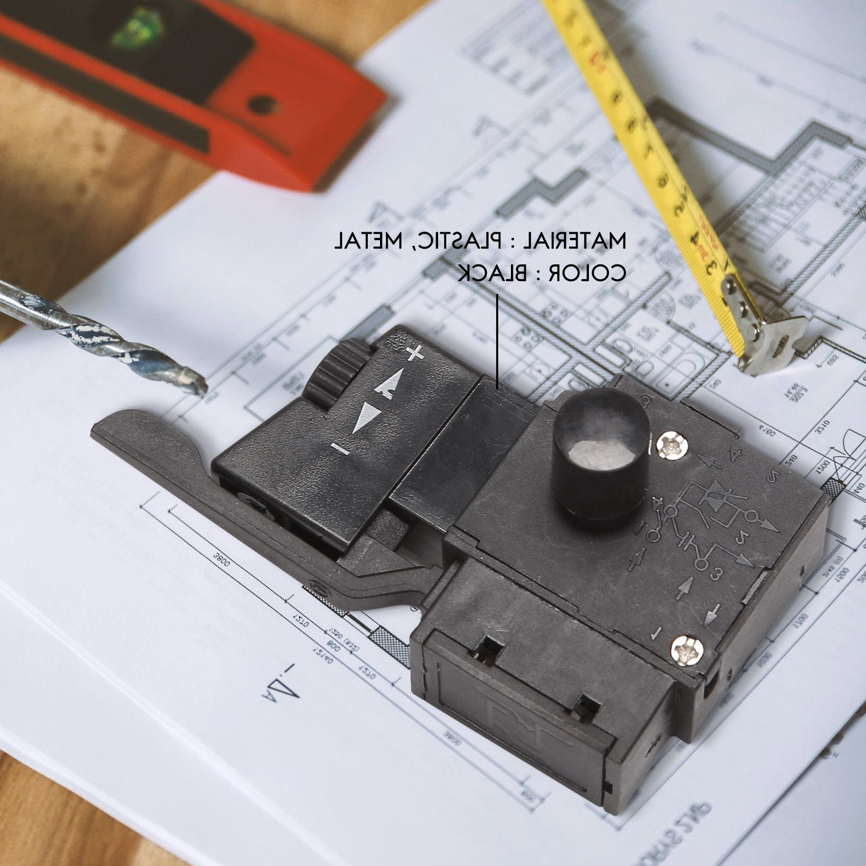 HOT! FA2-6/1BEK SPST Lock on Power Tool Trigger Button Switch Black ...