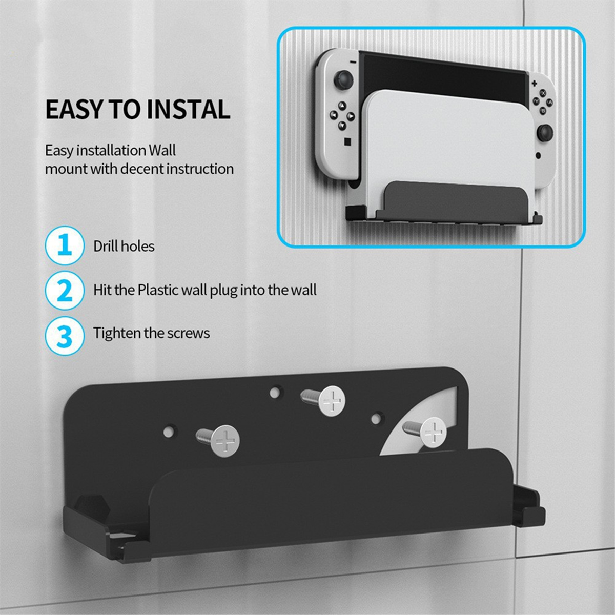 HOT! Game Console Wall Mounted Holder Bracket for Switch/ Host Handle ...