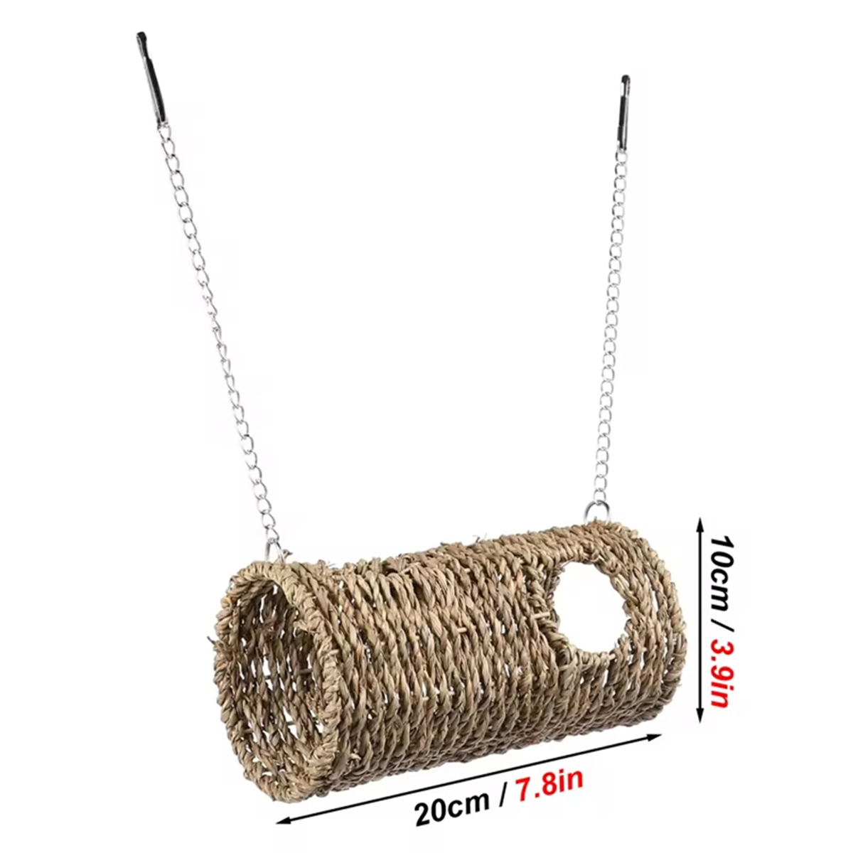 HOT! Grass Hammock Play Tunnel Hanging Bed House for Pet Rat Hamster ...