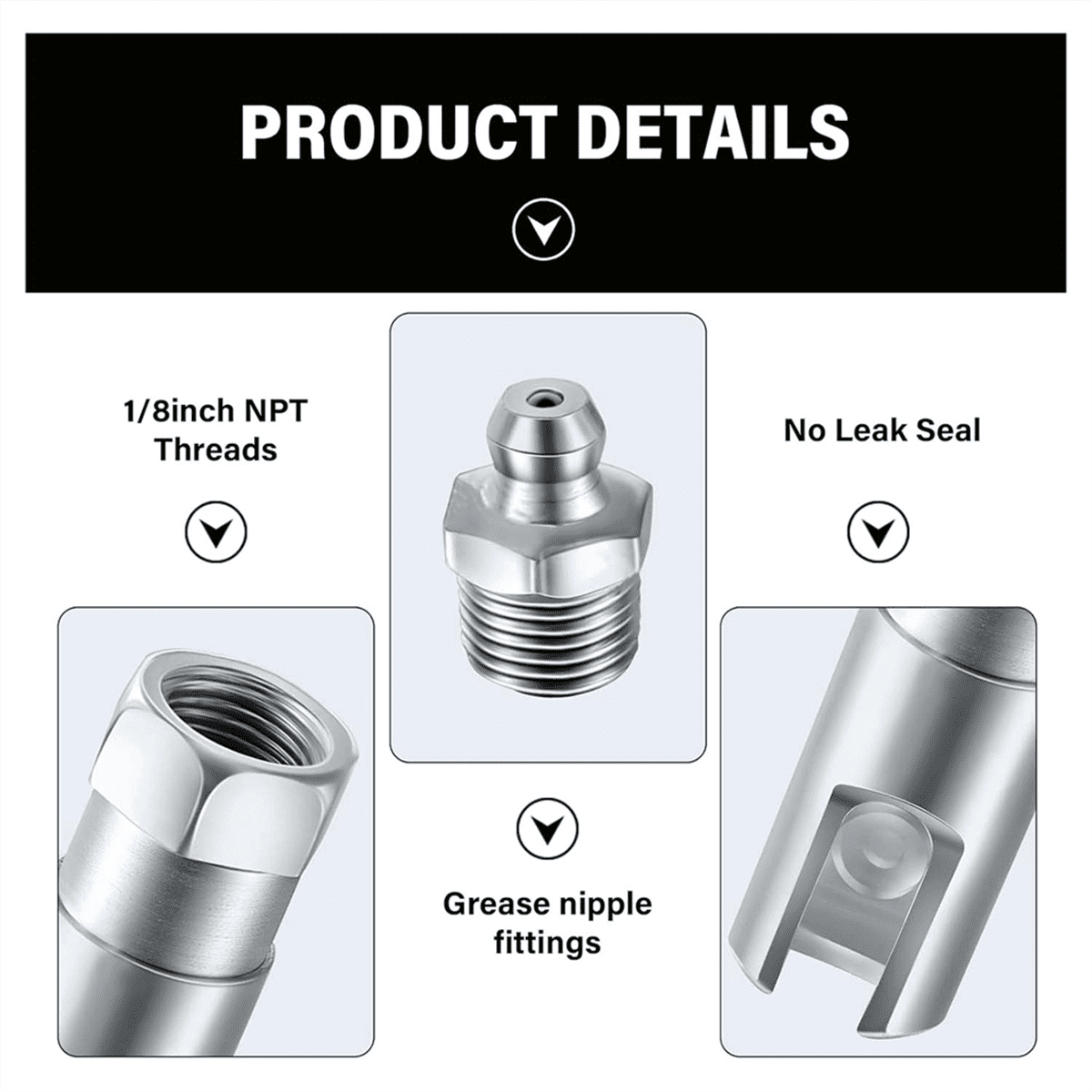 HOT! Grease Coupler Right Angle 90 Degree Push-Fit Slotted Fitting with ...