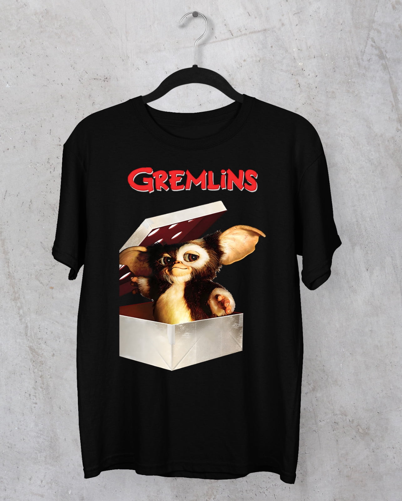 HOT Gremlins movie Gizmo T-shirt black Short Sleeve All Sizes JJ3491 ...