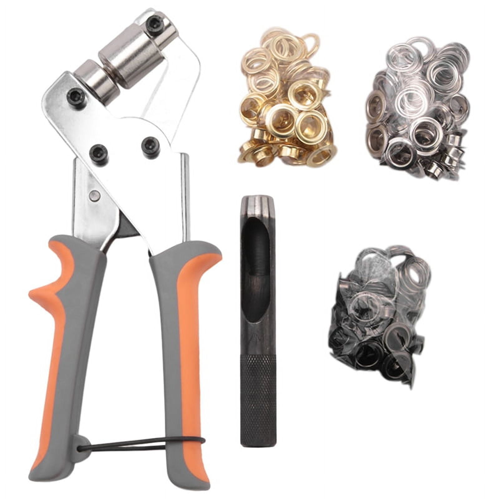 HOT! Grommet Tool Kit with 10mm Eyelets Manual Machine Press Handheld ...