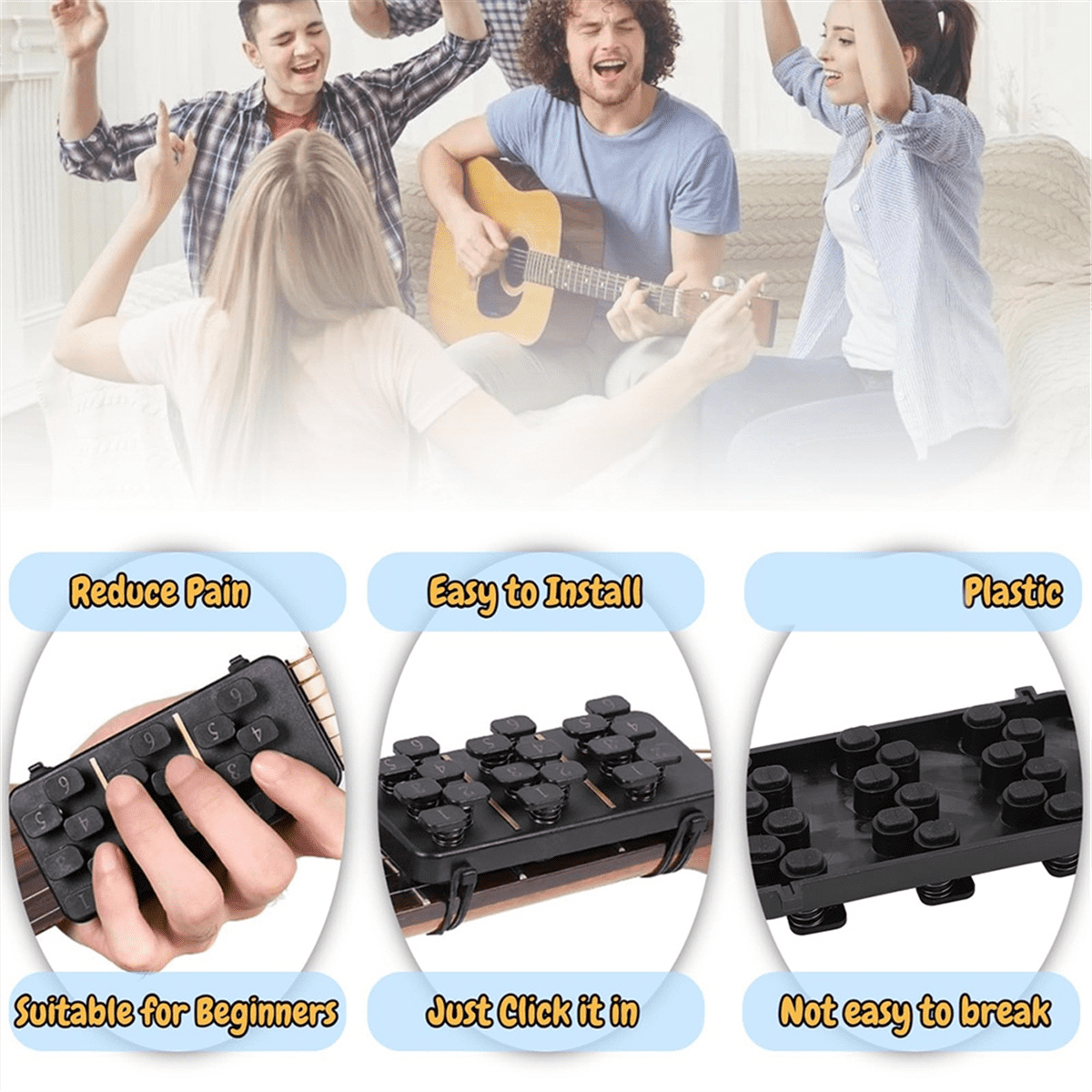 HOT! Guitar Chord Trainer Tool Learning System Assist Finger Teaching ...